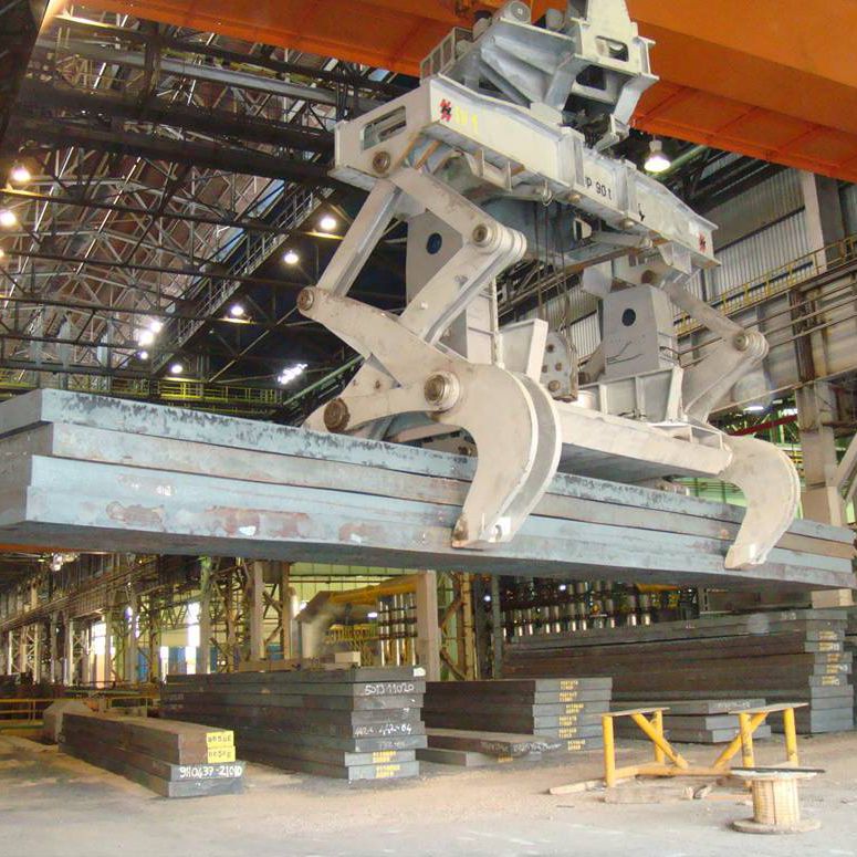 Slab tong - Heppenstall Technology - vertical / with electric hoist