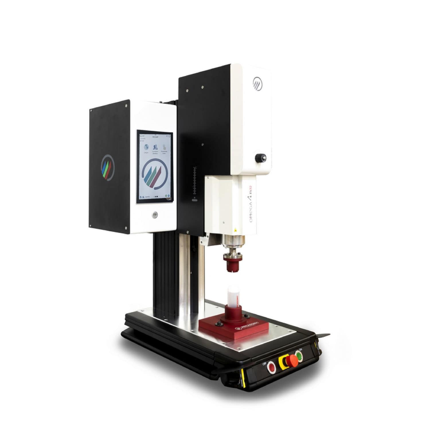 Friction welding machine - Omega 4 RI 72 - MECASONIC - PLC-controlled ...