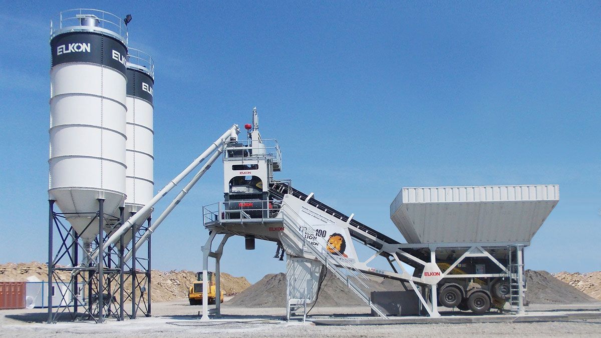 Mobile concrete batching plant - MASTER-100 LION - ELKON - automatic / single-chassis