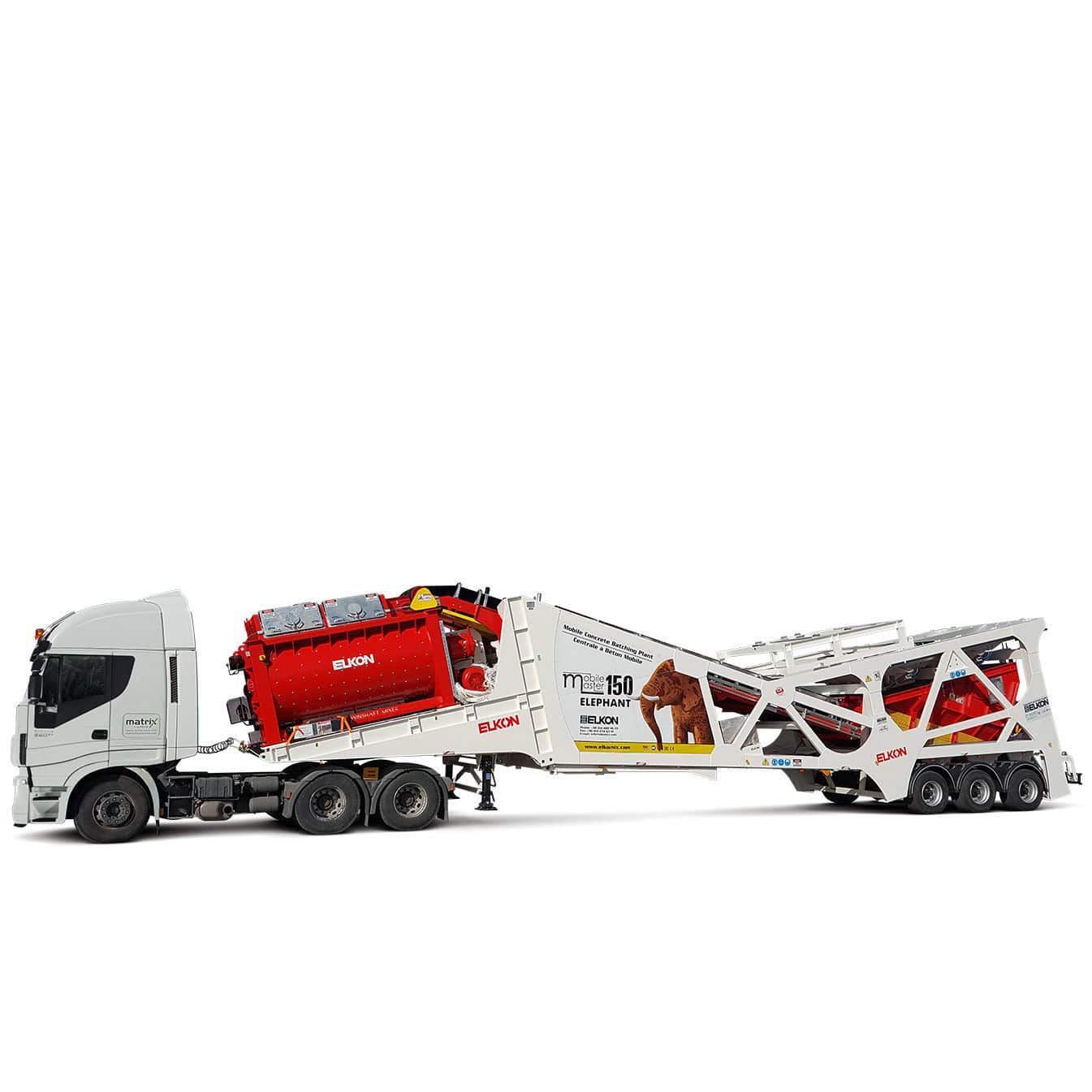 Mobile concrete batching plant - Master-150 Elephant - ELKON ...