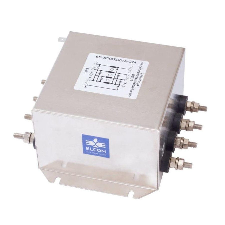 High-pass electronic filter - C74 - Elcom - active / RFI / three-phase