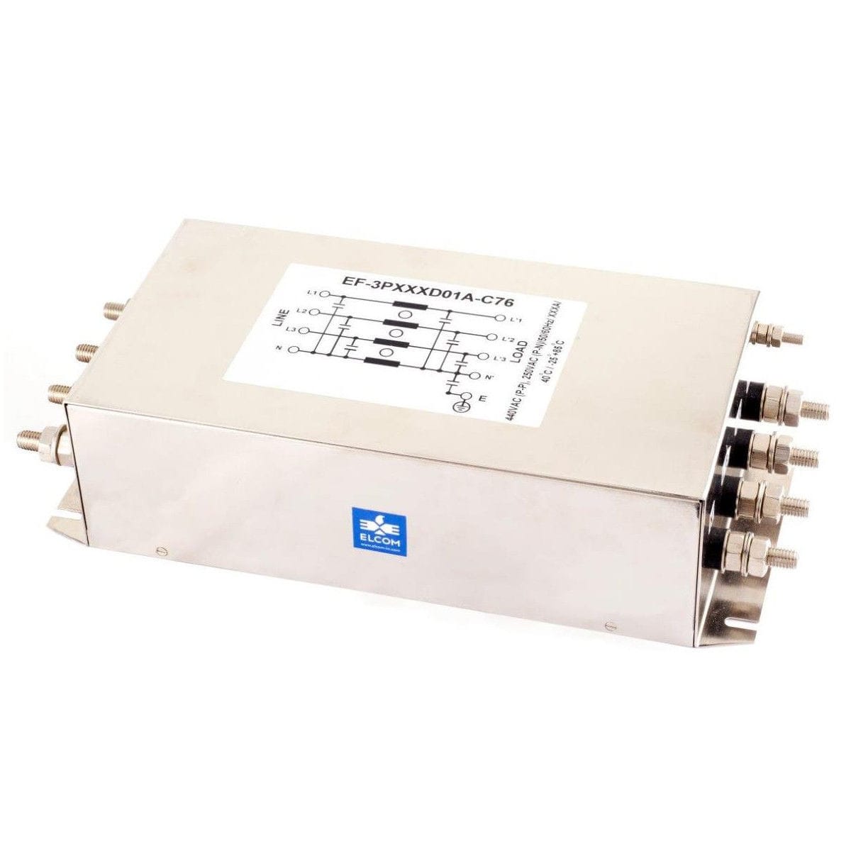 High-pass electronic filter - C76 - Elcom - active / RFI / three-phase