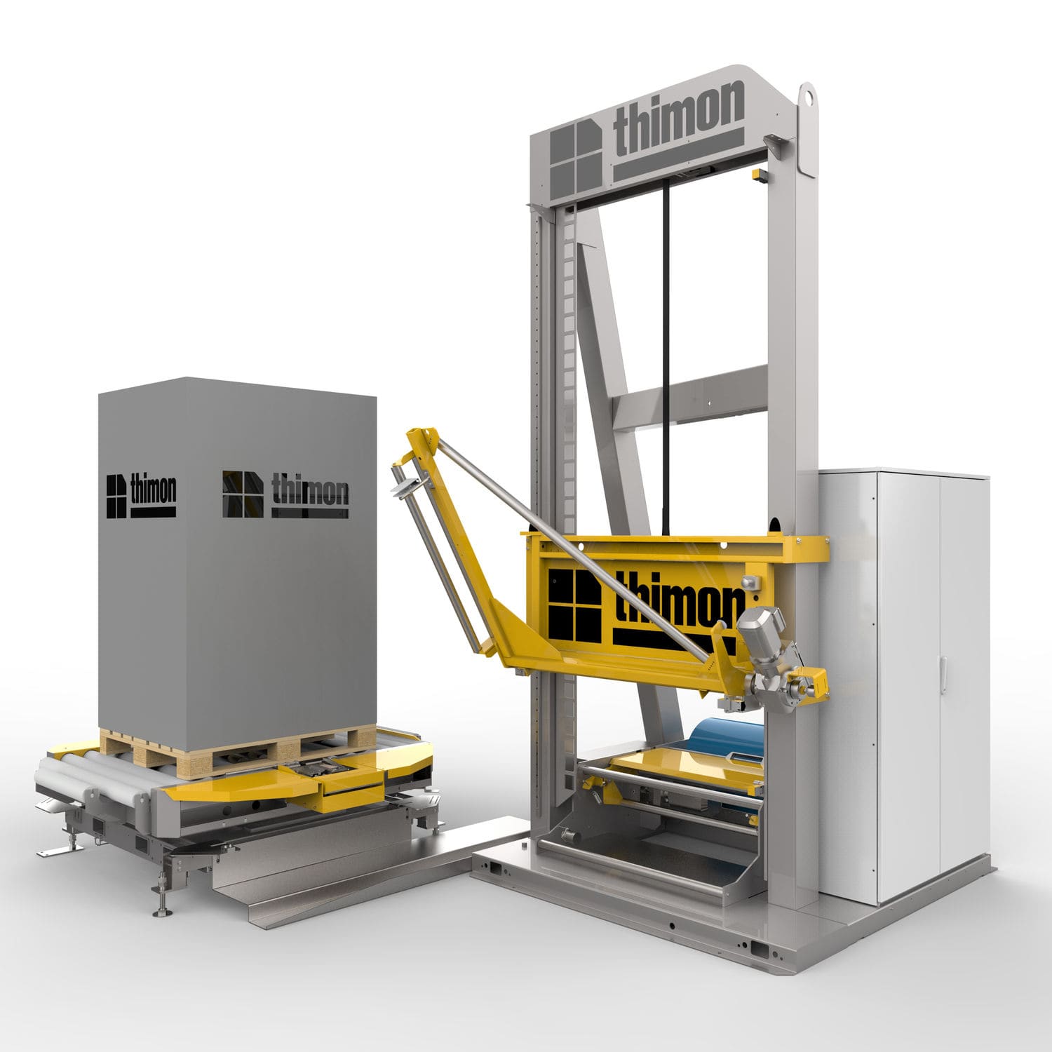 Turntable stretch wrapper - WRA-PAL SWING - THIMON - automatic / pallet ...