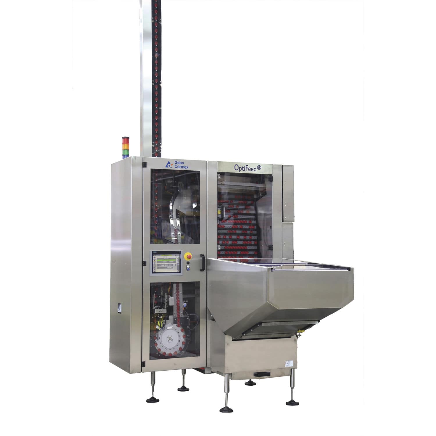 Vertical feeder - Gebo Optifeed® - SIDEL - cap / capsule / capping machine
