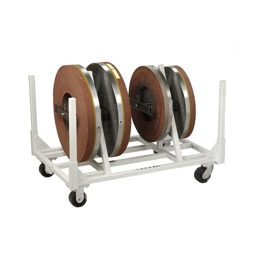 Loading cart - C & B Machinery - for heavy loads / with swivel casters