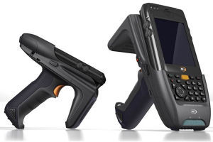 Handheld RFID computer - M3 Orange + Gun - iDTRONIC GmbH