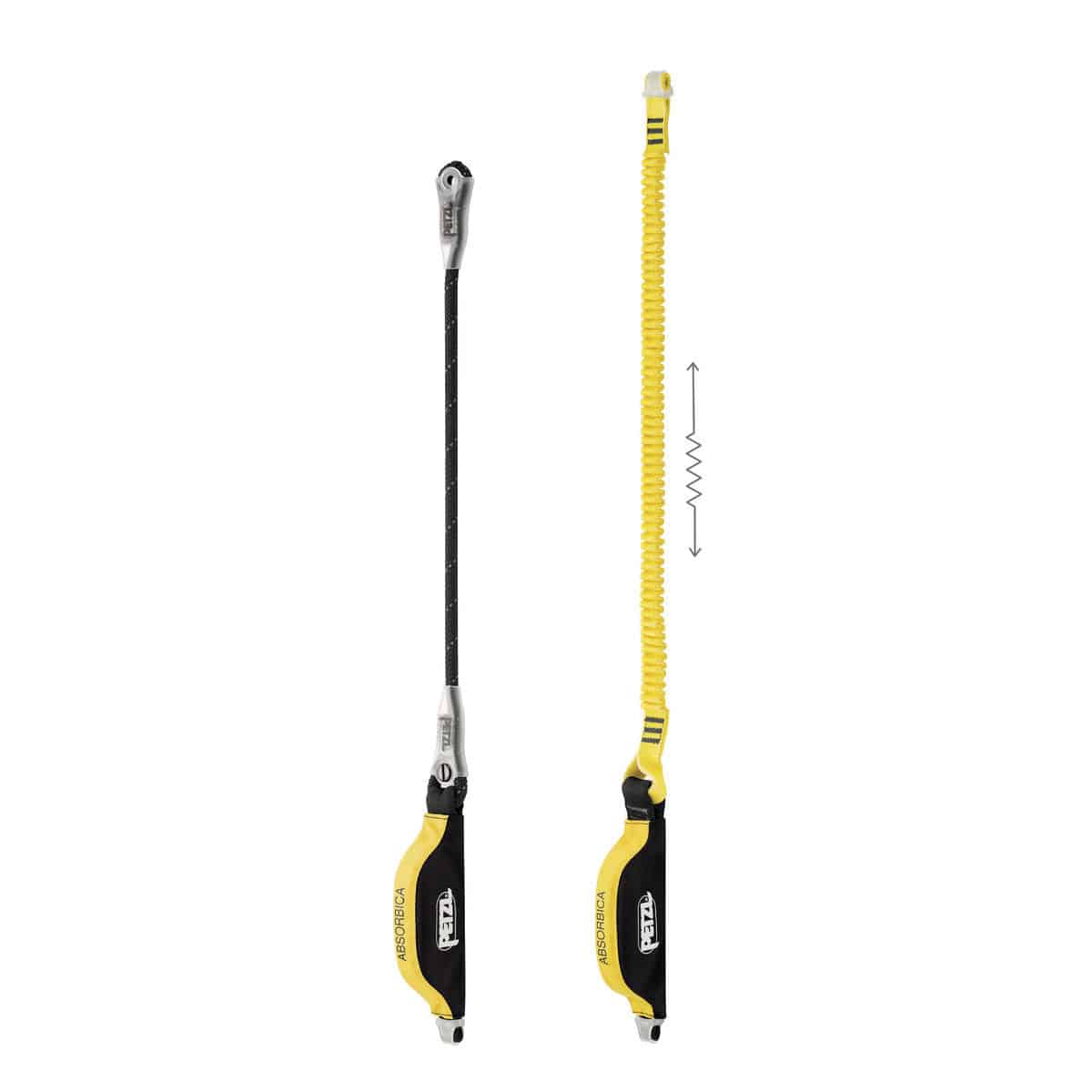 Webbing fall arrest lanyard - ABSORBICA®-I - PETZL SECURITE - rope ...