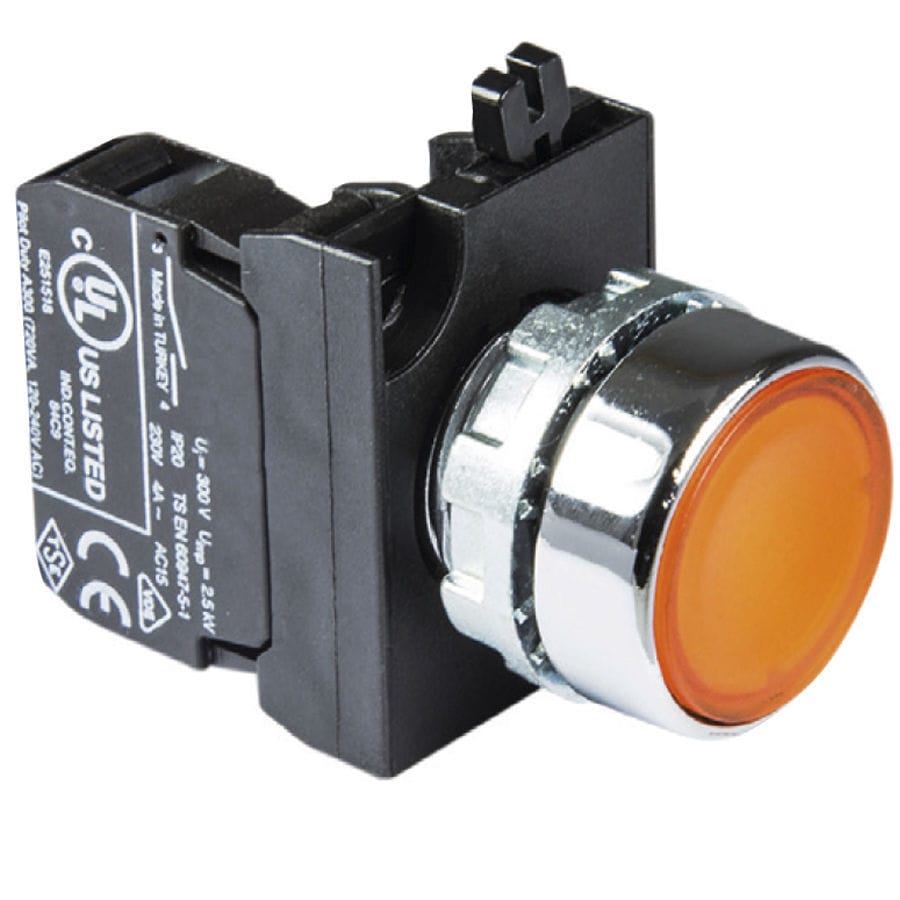 Control push-button switch - BM100 - Tecnomatic Italia - metal