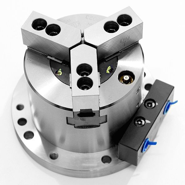 Power chuck - AS series - Kitagawa Europe - 3-jaw / stationary / gripper