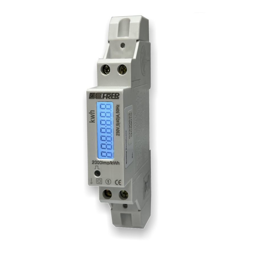 Single-phase electric energy meter - C18WS - FRER - DIN rail