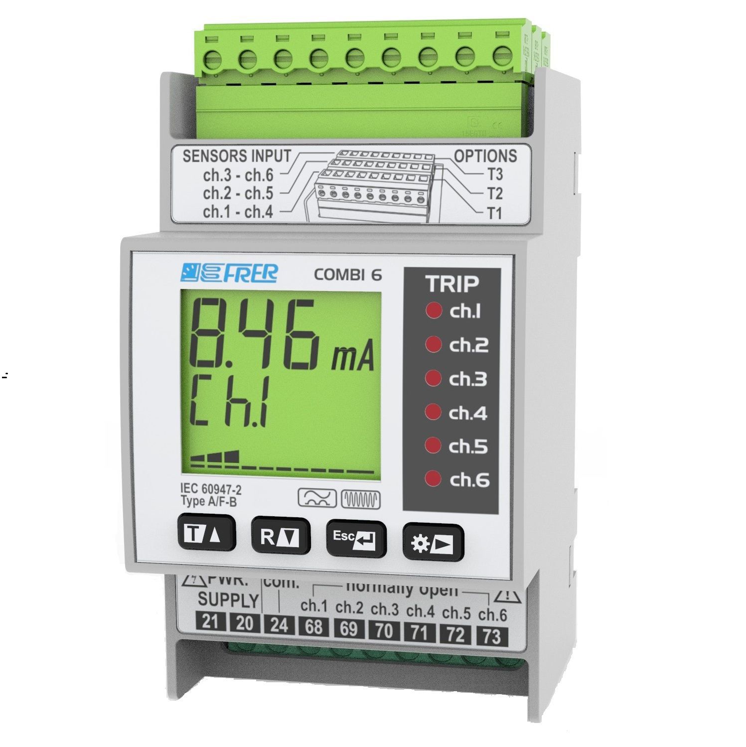 Compact programmable relay - X52UX6 - FRER - DIN rail / inputs / multi-channel