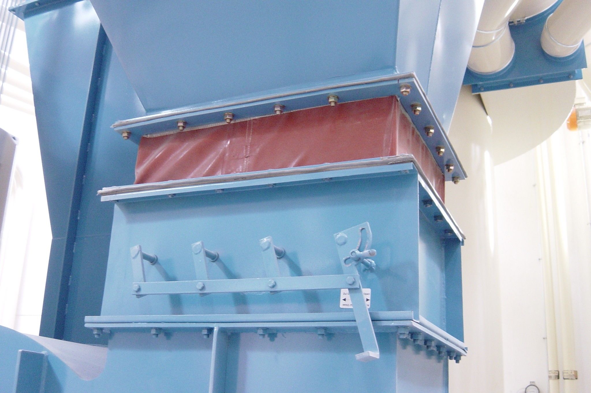 Fabric pipe expansion joint - HKS GmbH - square / rectangular / screw-in