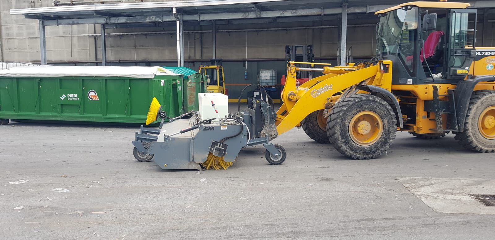 Sweeper bucket - CSK 250 - CM Srl - for excavators / for skid steer ...