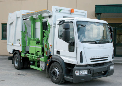 Side-loader waste collection vehicle - CL1-N - A.M.S. S.p.A ...