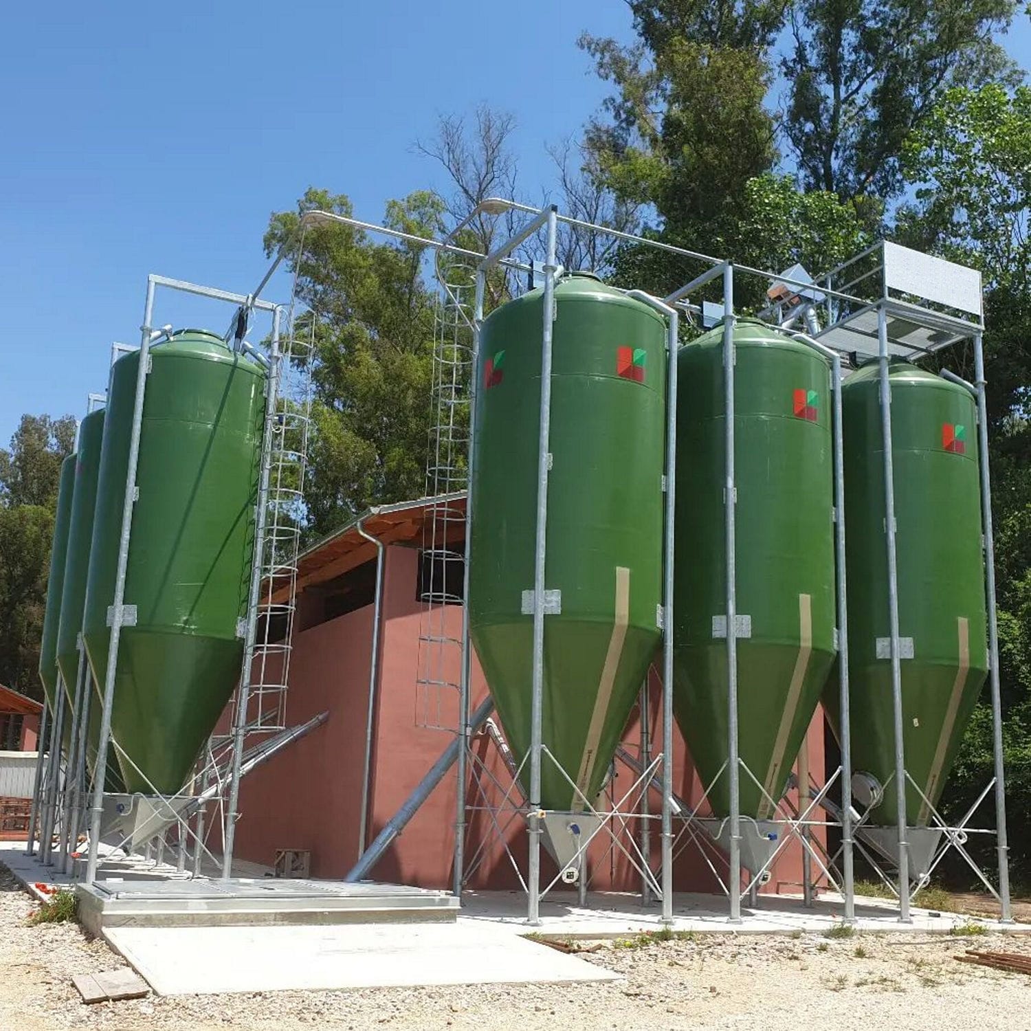 Cone-bottom silo - SIM series - AGRITECH SRL - for powders / for ...
