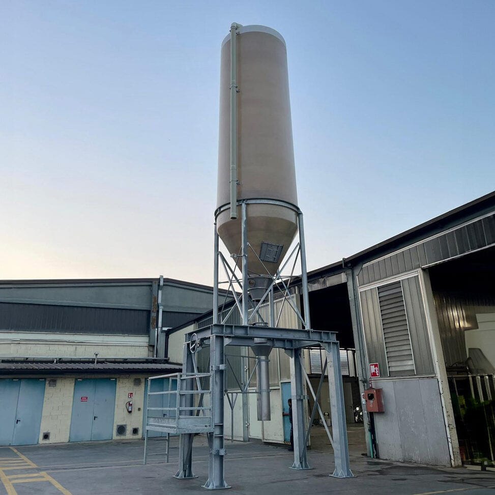 Bulk material silo - AGRISTRONG - AGRITECH SRL - for limestone ...