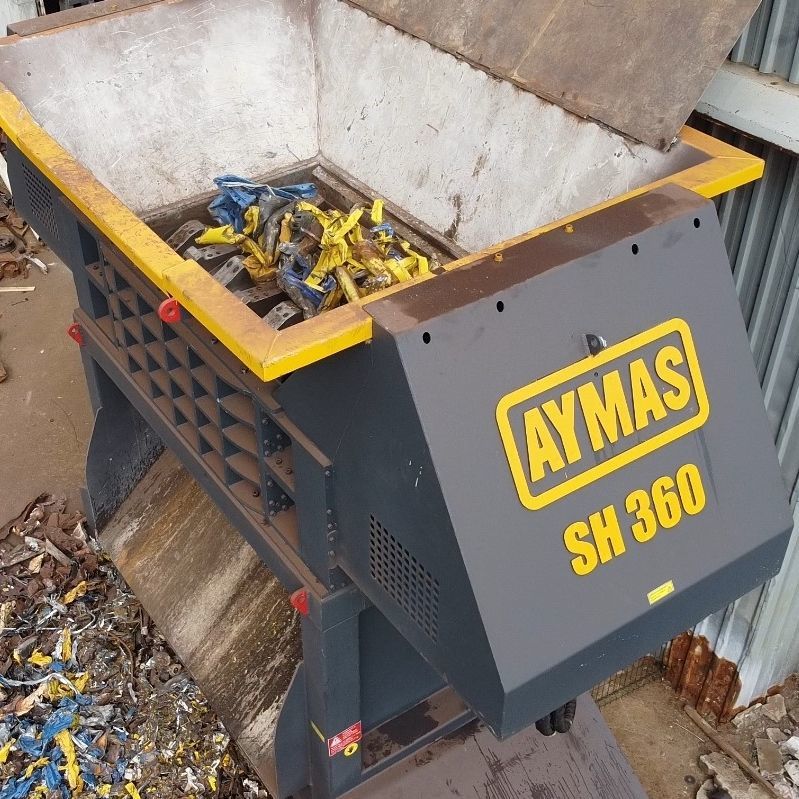 Primary shredder - SH series - AYMAS MAKINA SAN. ve TIC. A.S. - double ...