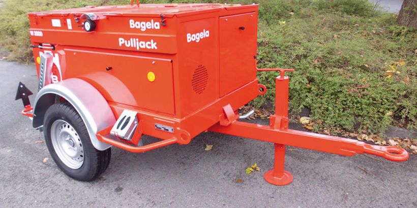 Capstan winch with combustion engine - W series - Bagela Baumaschinen ...