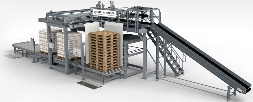 Layer palletizer - Binder+Co AG - handling / bulk / for the recycling ...