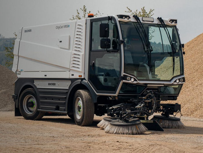 Compact suction sweeper - CityCat VR50e - Bucher Municipal AG - vehicle ...