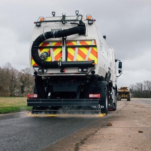 Truck-mounted suction sweeper - MaxPowa V80 rear suction - Bucher ...