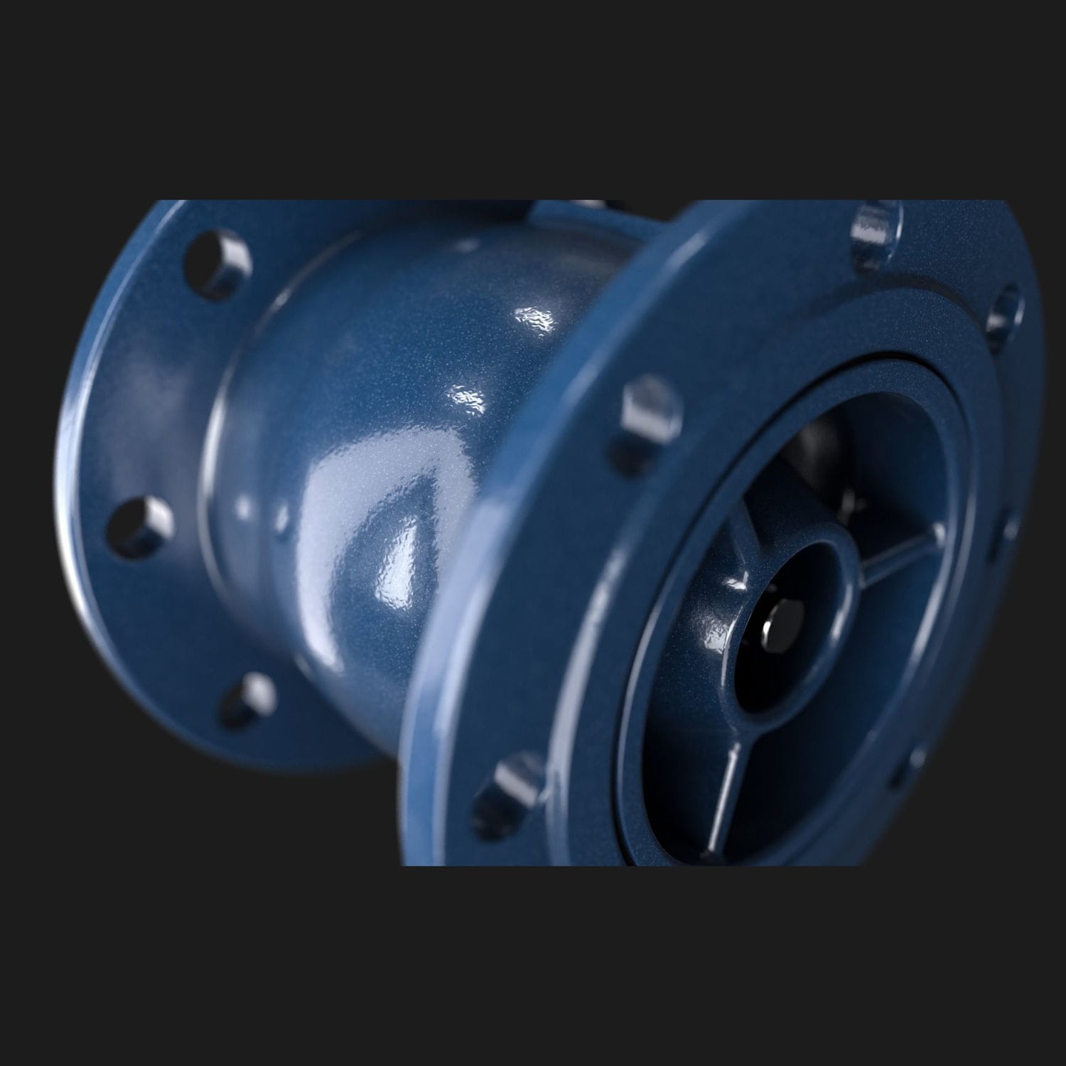 Disc check valve - 8015 - Düker GmbH - for water / for gas / flange