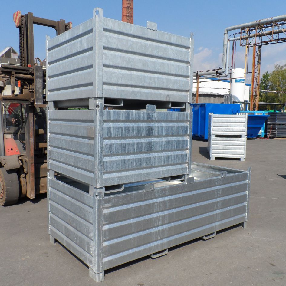 Steel waste container - USB Series - ELKOPLAST CZ