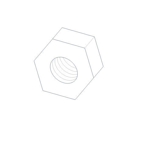 Knurled nut - HELICAL - stainless steel / threaded