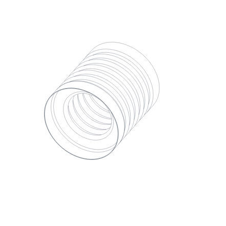Round bellows - HELICAL - metal / axial