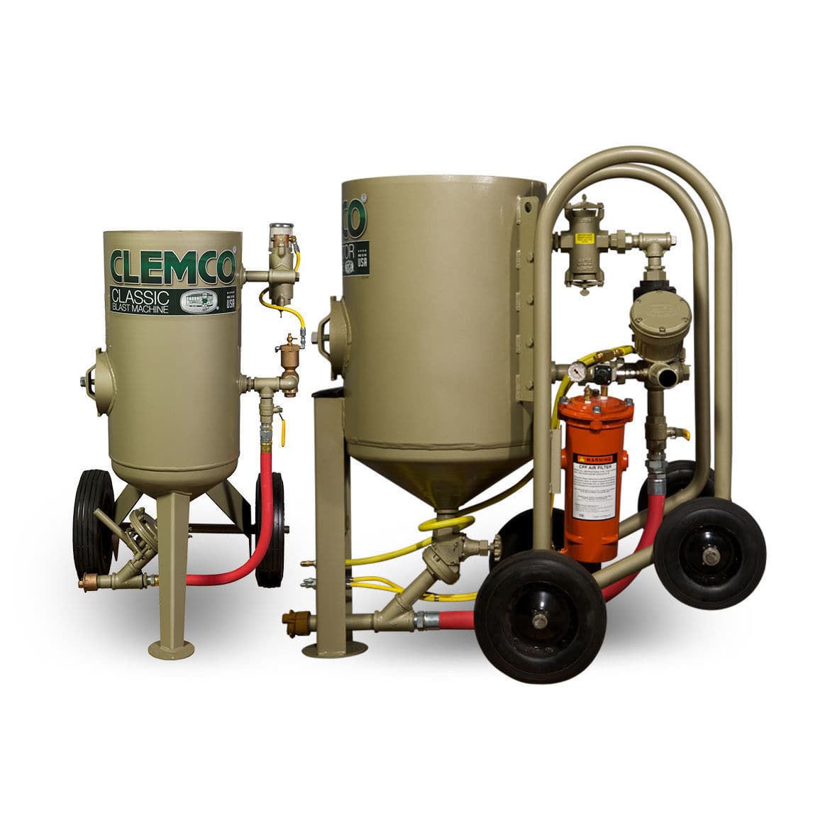 Manual sandblasting machine - Contractor - CLEMCO INDUSTRIES - pressure ...