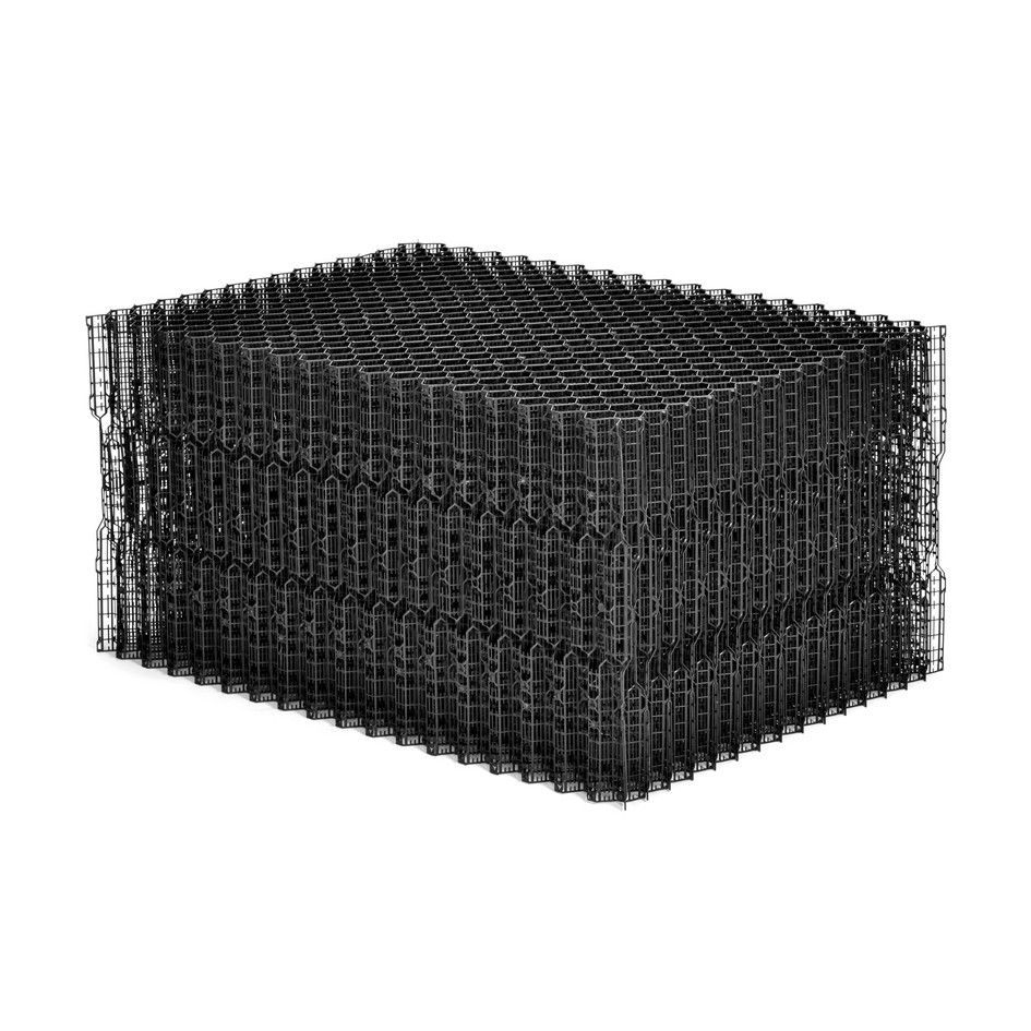 PP structured fill block - VC 20 - Hewitech - for water treatment / for ...