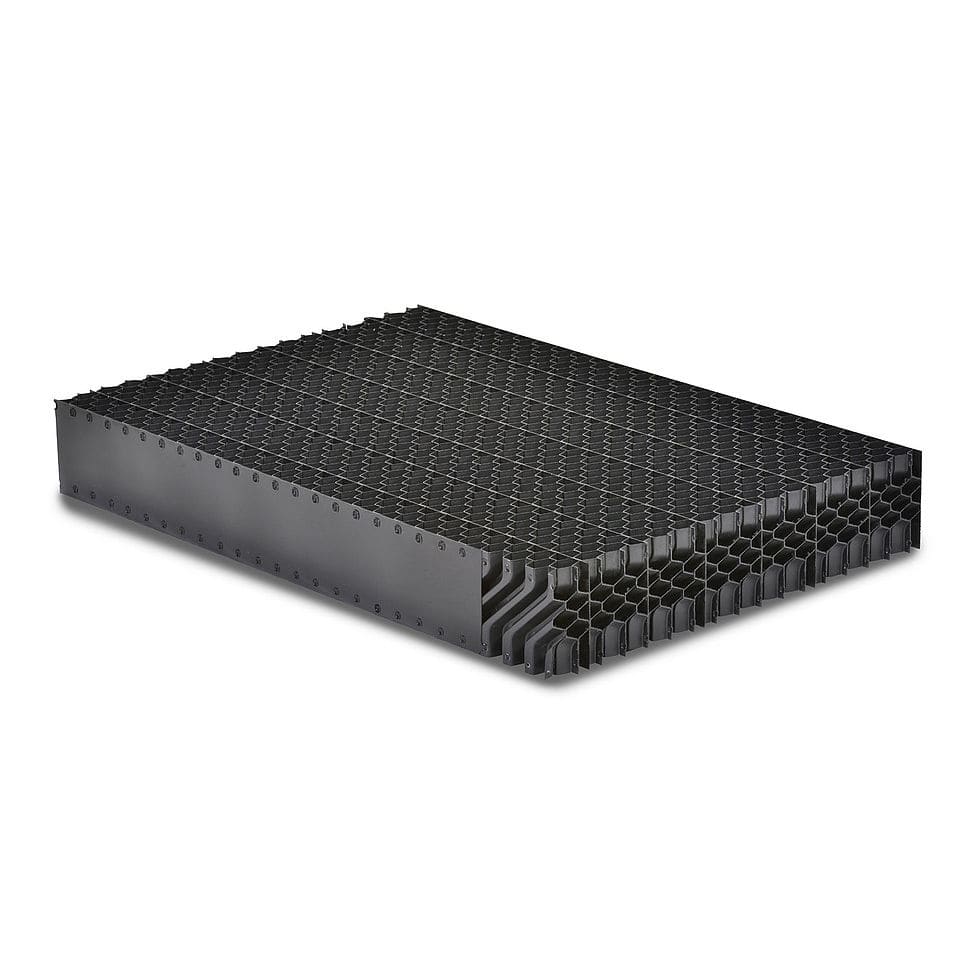 PP structured fill block - DE 125 - Hewitech - for cooling towers / for ...