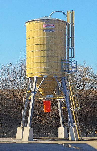 Cone-bottom silo - HOLTEN GmbH & Co. KG - wooden