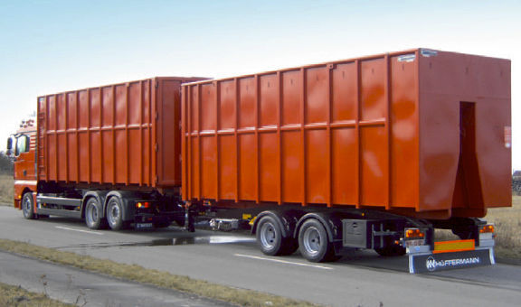 Container trailer - Volumax - Hüffermann Transportsysteme GmbH - for ...