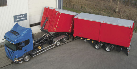 Container trailer - Volumax - Hüffermann Transportsysteme GmbH - for ...