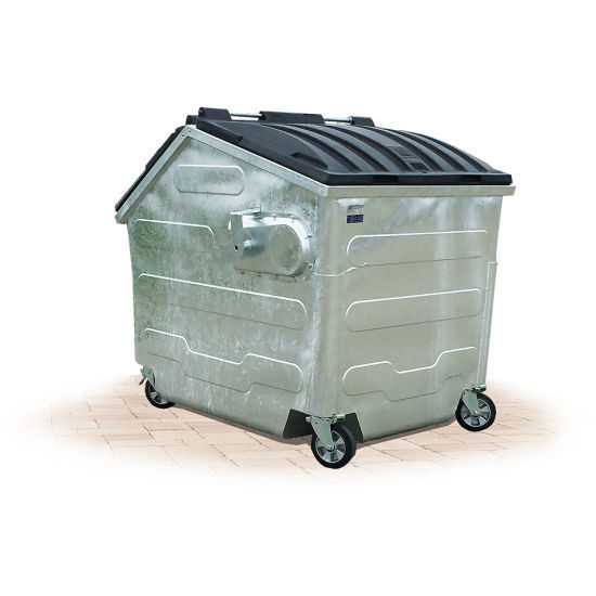Rear loading waste bin - HSB 2,3 - IVB Umwelttechnik GmbH - steel ...