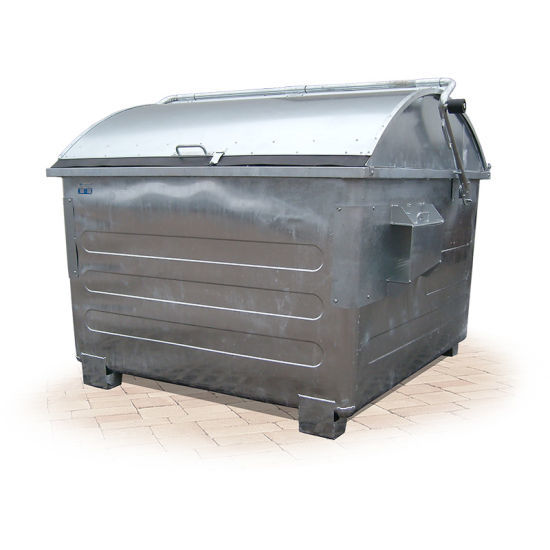 Metal waste container - MGB series - IVB Umwelttechnik GmbH - steel ...
