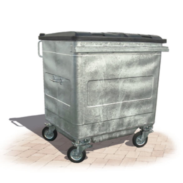 Steel waste container - MGB series - IVB Umwelttechnik GmbH - plastic ...