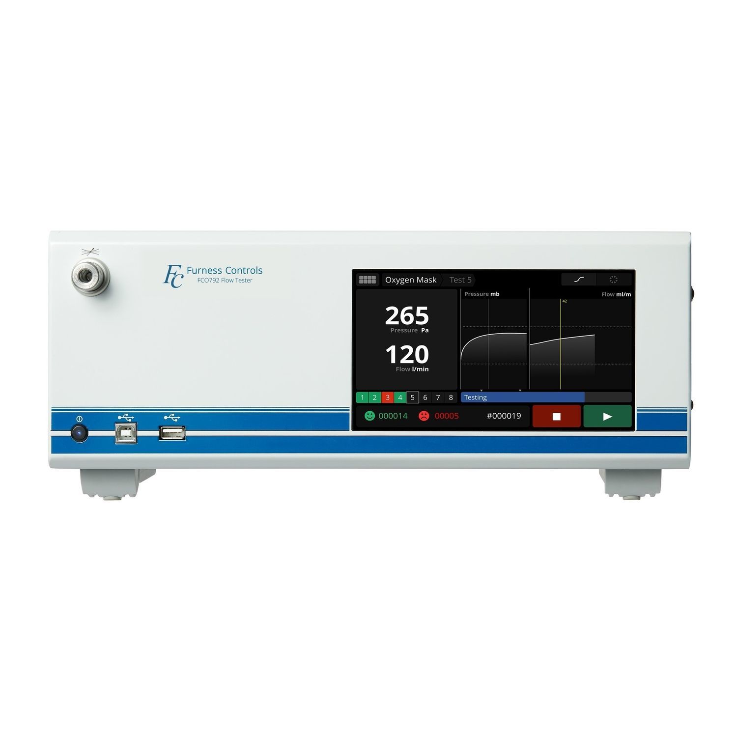 Mass flow meter - FCO792 - Furness Controls - for air / RS485 / RS-232