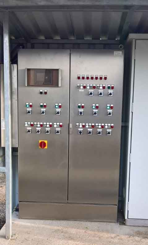 Control electric cabinet - LIKUSTA Umwelttechnik - free-standing ...