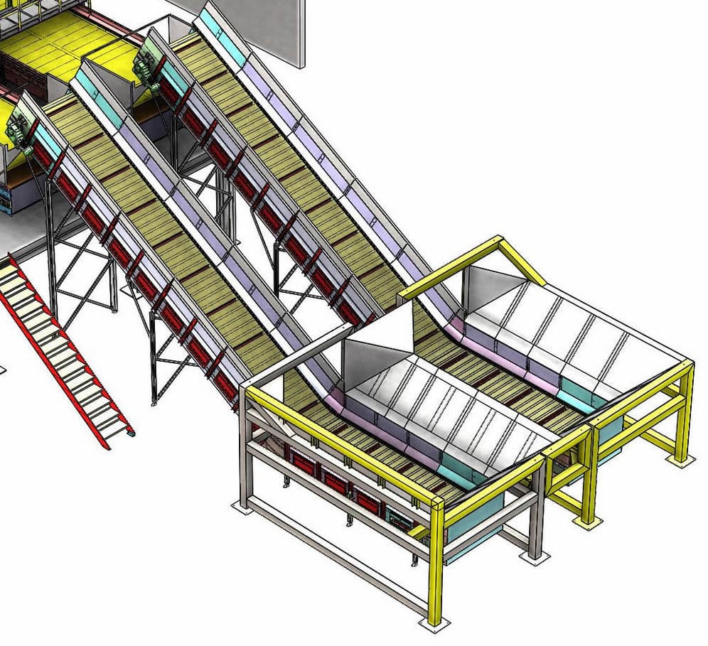 Feed hopper - Lyndex Recycling Systems Ltd - for waste / inclined