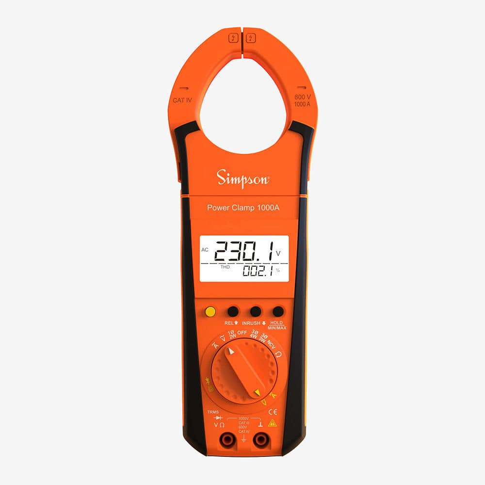 Digital clamp meter - Simpson - portable / 1000 V / 600 V