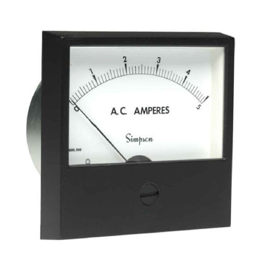 Current panel meter - Simpson - analog / recessed