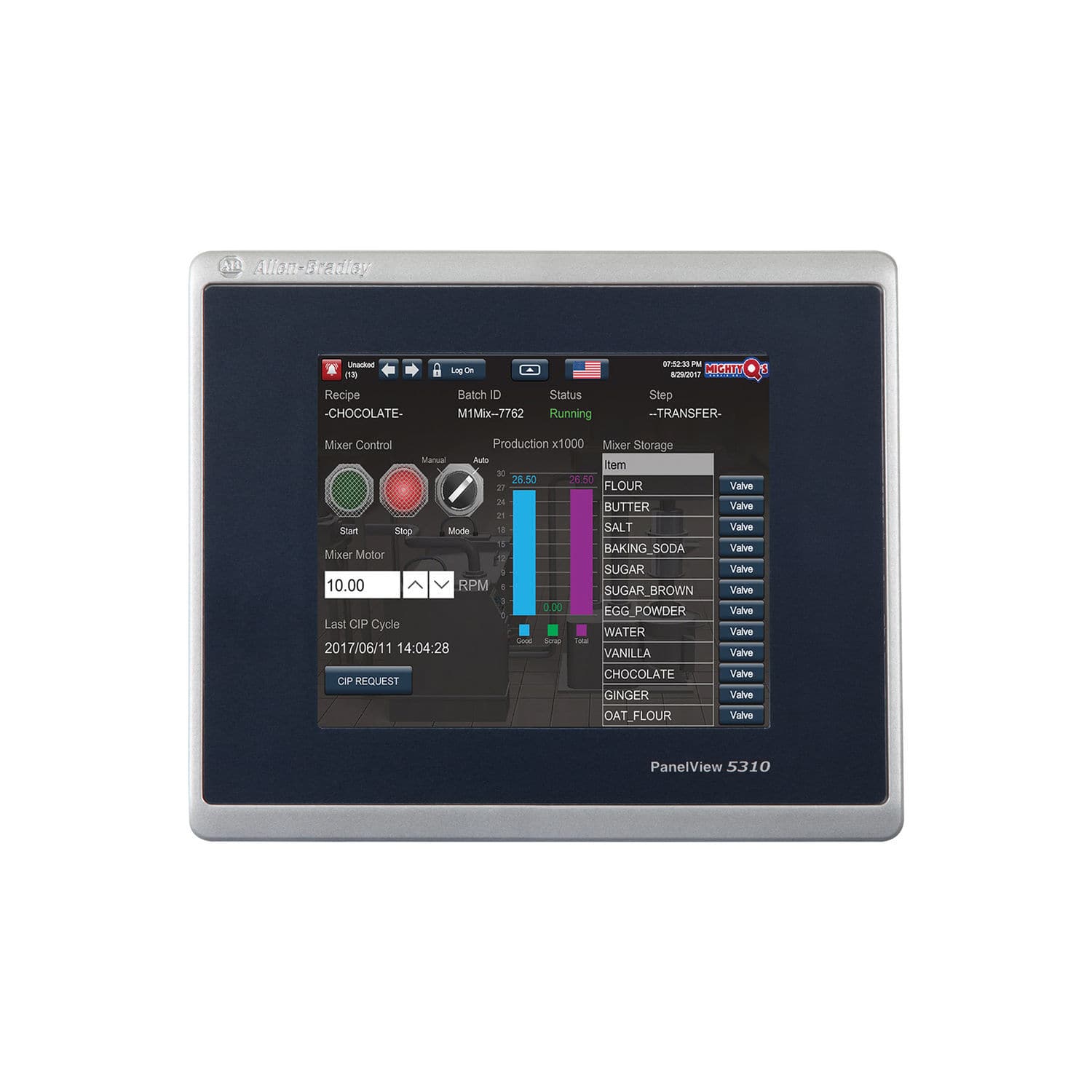 Terminal with touch screen - PanelView 5000 - Allen-Bradley - panel ...