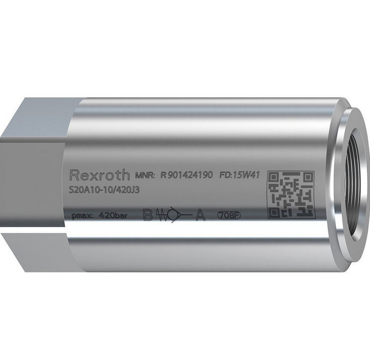 Ball check valve - S20A05-1X/450J3 - Bosch Rexroth - Industrial Hydraulics - threaded / seat ...