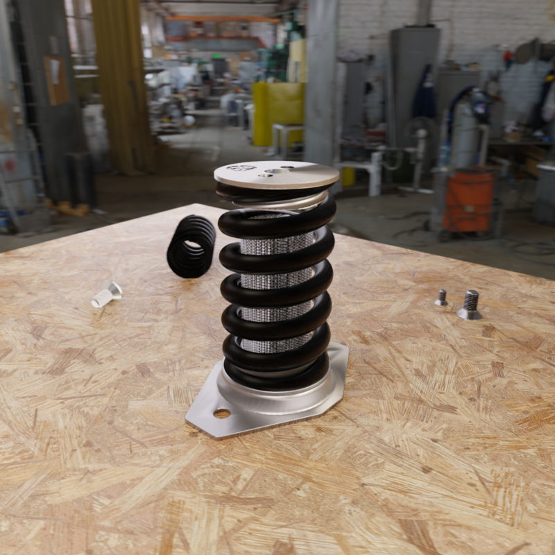 Spring damper anti-vibration mount - 3-4 Hz - RG+ Schwingungstechnik ...