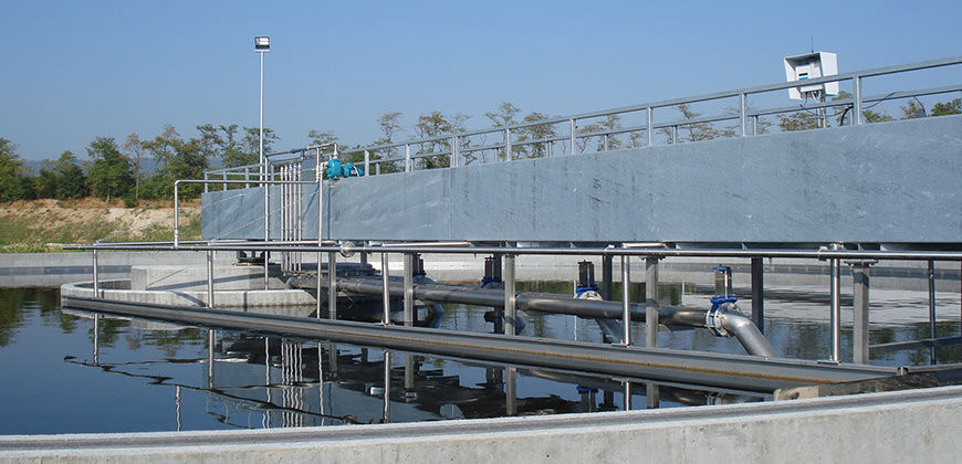 Circular clarifier - PTA - SAVI srl - with scraper bridge