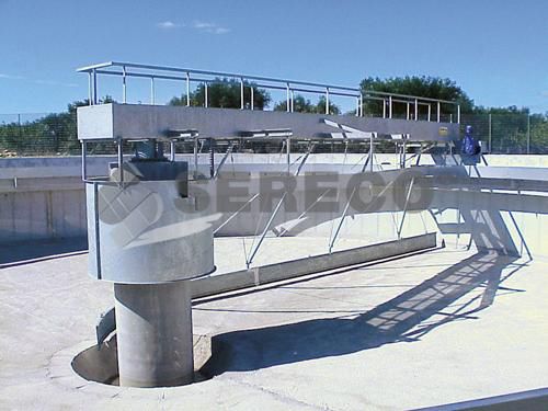 Wastewater treatment scraper - PRTP - SERECO - sludge