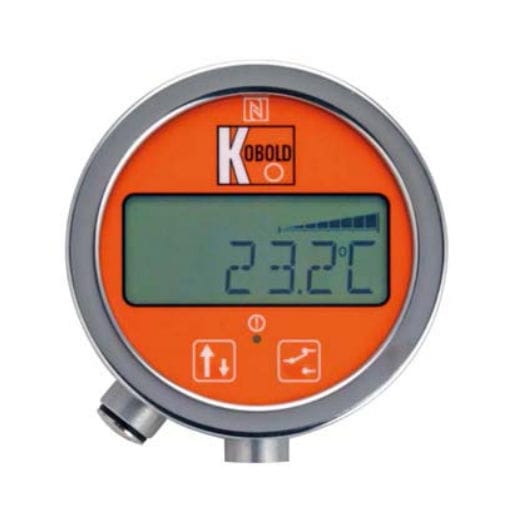 Pt100 thermometer - DTE - KOBOLD Messring GmbH - with LCD display / °C / °F