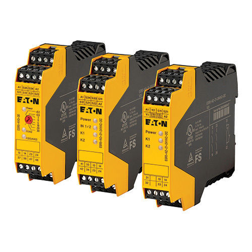 Two-hand control device safety relay - ESR5 - Eaton - for light curtain ...